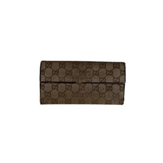 Gucci Portefeuille Vintage Pre-owned - Femme - Pre-owned - Beige - Taille: ONE Size