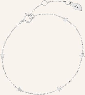 Leaf Armband Mini Stars Aus 14 Karat Gelbgold silber