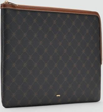 Mango Housse pour portable jacquard marron - Femme - Taille unique - MANGO