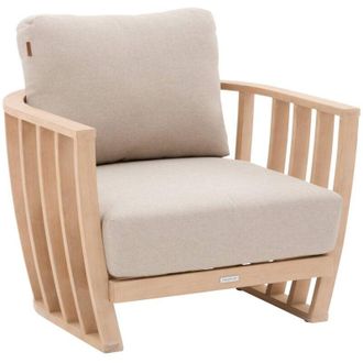 Hesperide Hesperide - Gartenm&ouml;bel Sessel Lemindo eukalyptus & beige Polyester und Eukalyptus - Hesp&eacute;ride