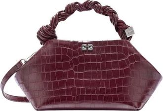 Ganni Femme, Sacs, Rouge, Taille: ONE Size Bou Small Croco Pelinova