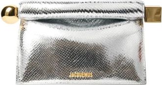 Jacquemus Femme, Sacs, Gris, Taille: ONE Size La Pochette Rond Carre