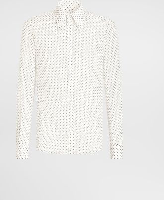 Dolce & Gabbana Hemd Sicilia Aus Seide Mit Polka-dot-print - Mann Hemden Mehrfarbig 38