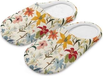 Coloranimal Chaussons de spa pour invit&eacute;s - Jetables et r&eacute;utilisables - Antid&eacute;rapants - Bout ferm&eacute;, Hibiscus color&eacute;, 35.5/36.5 EU