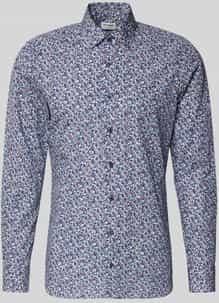 Olymp Level 5 Slim Fit Businesshemd aus Baumwolle mit Kentkragen