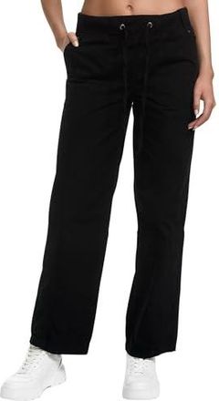 Tazzio Pantalon en tissu pour femme Coupe droite Chino Jambes larges Regular F601, Noir, XL