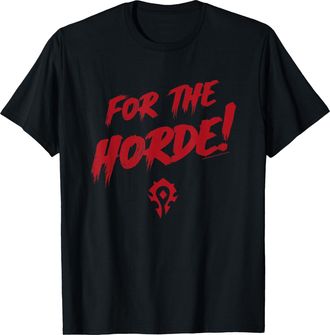 World of Warcraft World of Warcraft For The Horde! Epic Quote Big Chest Logo T-Shirt