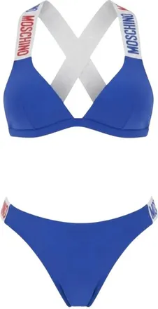 Moschino Femme, Maillots de bain, Bleu, Taille: 40 FR Swim Bikini V5723B