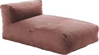 Oviala Oviala - M&eacute;ridienne modulable terracotta pour salon de jardin - Tissu Olefin r&eacute;sistant aux UV - Dimensions 160x85x65cm - Confort mousse poly&eacute;ther
