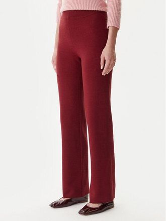 Vero Moda Strickhose Gold Art 10332174 Dunkelrot Loose Fit