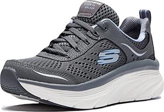 Skechers Femme Dlux Walker Infinite Motion Sneakers,Sports Shoes, Charbon, 38 EU