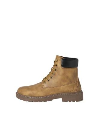 Jack & Jones Homme PU Boot Jfwainsworth Bottes en polyuréthane, Miel, 43 EU