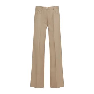 Theory Neutrale Hosen f&uuml;r Frauen Aw24 - - Trousers - Damen - Beige - XS
