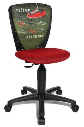 Topstar Topstar Nic 70570JD0 Soccer Drehstuhl, schwarz/rot, 39D x 43W x 94H cm