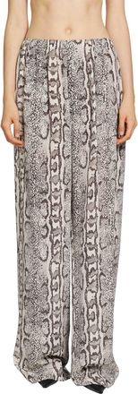 Balenciaga Python Print Silk Pyjama Pants