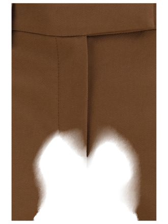 Brunello Cucinelli Straight-Leg Cotton Trousers - Brown
