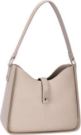 David Jones Paris - Sac port&eacute; &eacute;paule Femme Similicuir - 3 compartiments - Taille Moyenne - Ville Classique Chic El&eacute;gant (Oxford Tan)