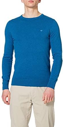 Tom Tailor Homme Pull-over basique 1012819, 26127 - Bleu roi mélangé, XL