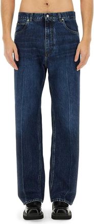 Dolce & Gabbana Homme, Jeans, Bleu, Taille: XL Jeans Oversize en Coton