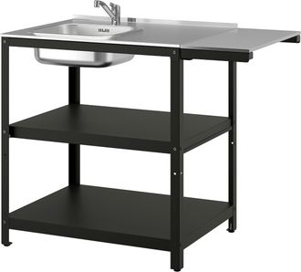 IKEA GRILLSKÄR Spüleneinheit mit Beistelltisch