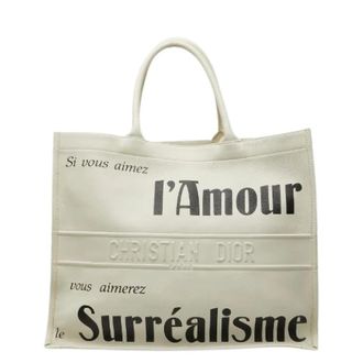 Dior Pre-owned Book Tote Leder Shopper - - Pre-owned - Damen - Wei&szlig; - ONE SIZE