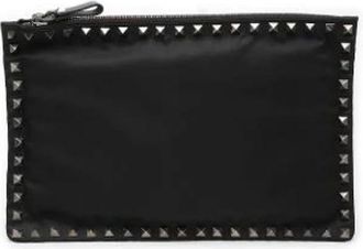 Valentino Sac pochette Rockstud Pre-owned - Femme - Pre-owned - Noir - Taille: ONE Size
