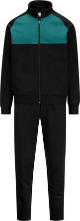 Kappa Trainingsanzug, Herren, schwarz, Baumwolle, sportlich. Fadi-Logo, Gr&ouml;&szlig;e: L