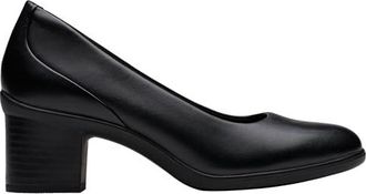 Clarks Shaya Poppy Black Leather 35