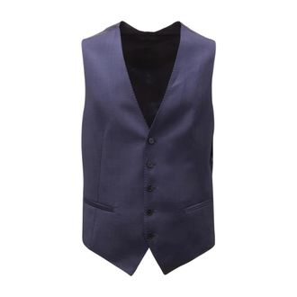 Tagliatore 1678Av Wollweste e - - Suits - Herren - Blau - M