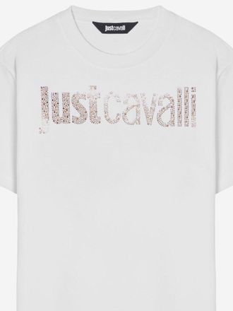 Just Cavalli Womens Cotton T-Shirt White T-Shirts & Jerseys