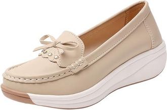 Generic Mocassins pour femme - Chaussures d&eacute;t&eacute; d&eacute;contract&eacute;es et confortables - Antid&eacute;rapantes - Chaussures de sport - Semelle souple - Chaussures de randonn&eacute;e