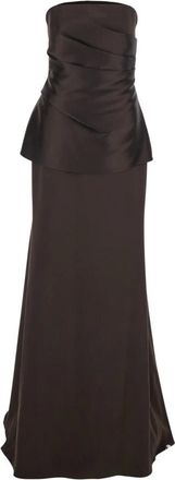 Solace London Femme, Robes, Brun, Taille: 34 FR Alia Maxi Dress