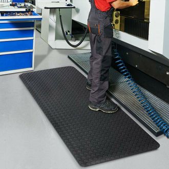 Floordirekt Anti-Erm&uuml;dungsmatte HeavyDuty TireTuff Schwarz 60 x 90 cm