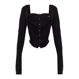 Vivienne Westwood Bea Korsett-Strickjacke - - Knitwear - Damen - Schwarzk - M