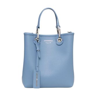 Emporio Armani Stilvolle Einkaufstasche Asphalt/Terra - - Bags - Damen - Blau - ONE SIZE