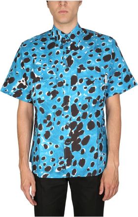 Marni Homme, Chemises, Bleu, Taille: M Camicia Bouling Fantasia