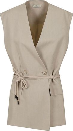 Antonelli Femme, Vestes, Beige, Taille: 36 FR Ellen Vest