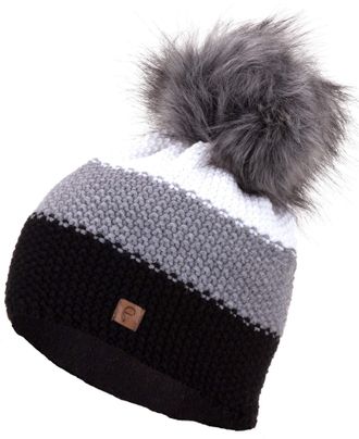 Faera Winterm&uuml;tze Damen M&uuml;tze warm gef&uuml;ttert M&auml;dchen Bommelm&uuml;tze Fleecefutter Winter Strickm&uuml;tze Beanie Herren 35, Farbe:Schwarz