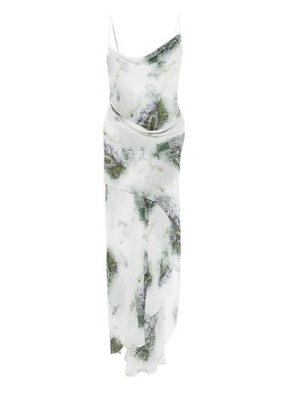 CHRISTOPHER ESBER Absence Maxikleid mit drapiertem Ausschnitt - Wei&szlig;