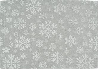 Sander Table and Home Pure Flakes Tischläufer Mitteldecke Tischdecke mit Fleckschutz, Verschiedene Größen, Silber Fb.21, Größe:Tischläufer 40 x 100 cm