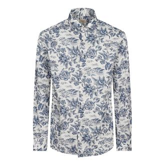 Xacus Liberty Fiori Blu Shirt - - Shirts - Herren - Mehrfarbig - M