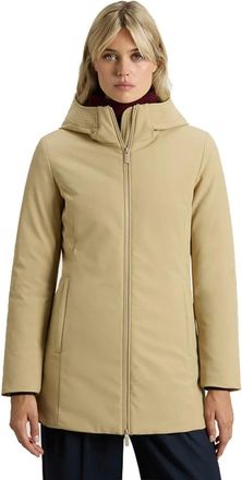 Woolrich Femme, Vestes, Beige, Taille: 38 FR New Firth Down Parka