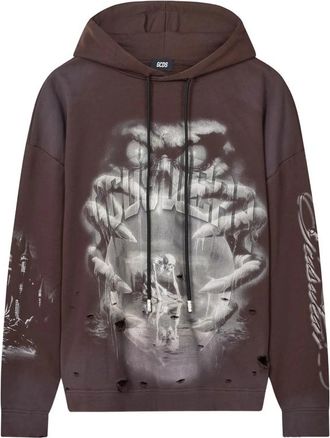 GCDS Gothic Graphic-print Hoodie