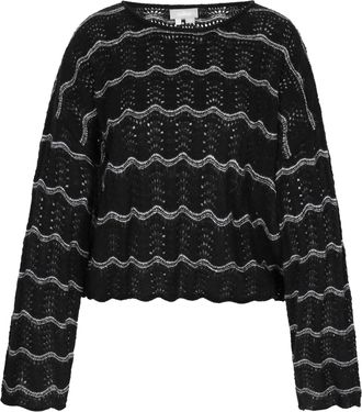 Usha Pullover Frauen schwarz/offwhite