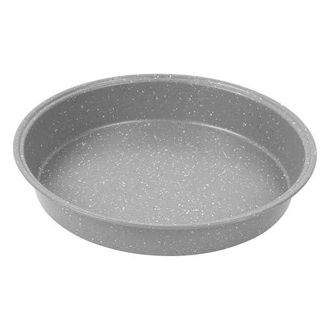 Salter Marblestone Moule &agrave; G&acirc;teau Antiadh&eacute;sif 24cm, Plaque De Cuisson, Acier Au Carbone, Plat Rond pour P&acirc;tisserie, G&acirc;teaux, Tarte, sans PFOA, Passe au Four 