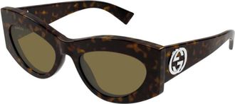 Gucci Cat-Eye-Sonnenbrille - - Accessories - unisex - Braun - 53 MM