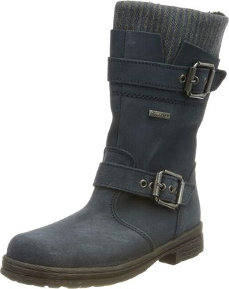 Däumling Mädchen Alia Kniehohe Stiefel, Blau, 31 EU Schmal