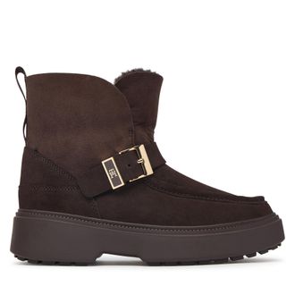 Tommy Hilfiger Schneeschuhe Tommy Hilfiger Th Buckle Shearling Snow Boot FW0FW09687 Dunkelbraun