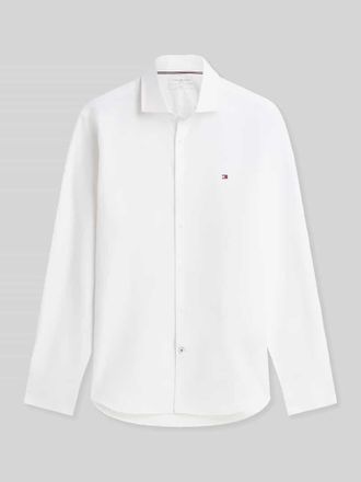 Tommy Hilfiger Regular Fit Businesshemd mit abgerundetem Saum