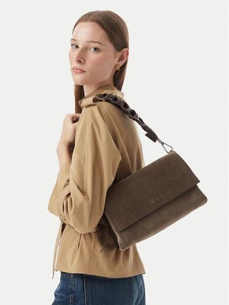 Coccinelle Handtasche P6P Boheme Suede Bimaterial E1 P6P 12 01 01 Khakifarben